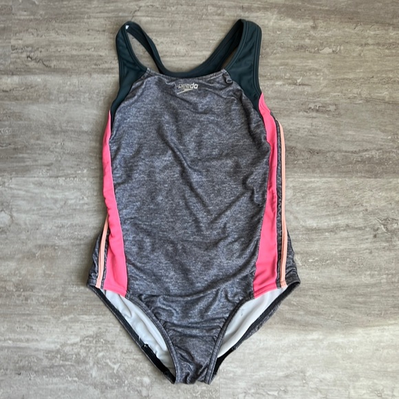 Speedo | Swim | Speedo Girls One Piece Graypink Swimsuit | Poshmark